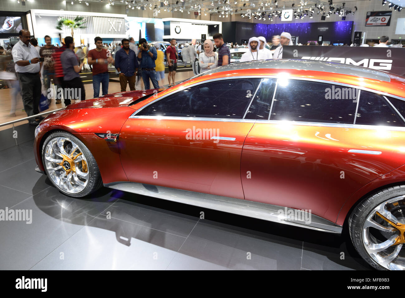 DUBAI, UAE - NOVEMBER 17: The show car Mercedes-AMG GT Concept is on ...