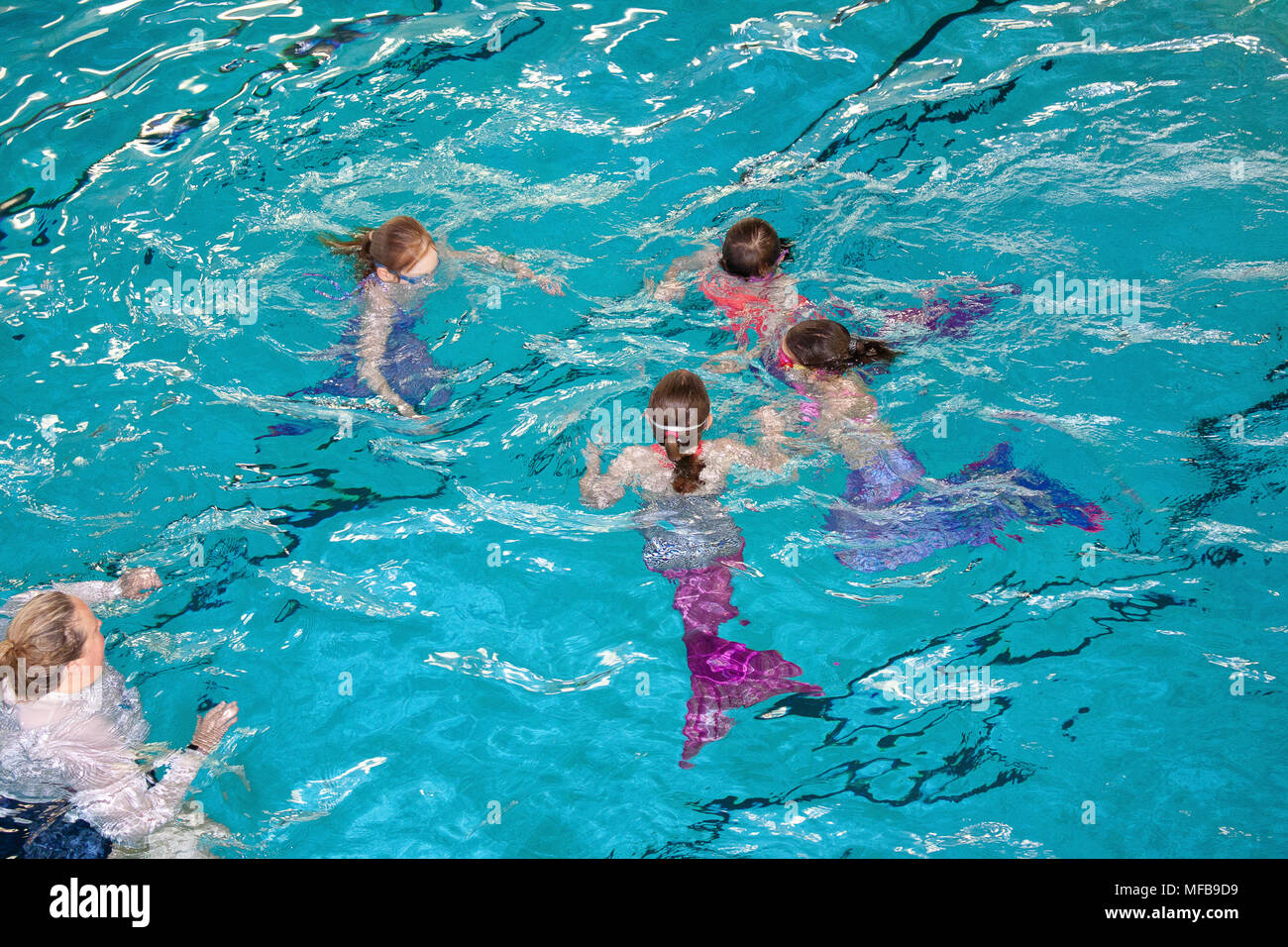Splash pool dive legs hi-res stock photography and images - Alamy