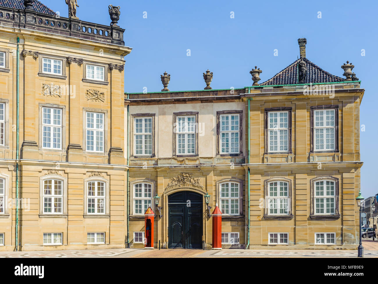 King Christian VIII palace, Amalienborg, Copenhagen, Denmark Stock ...