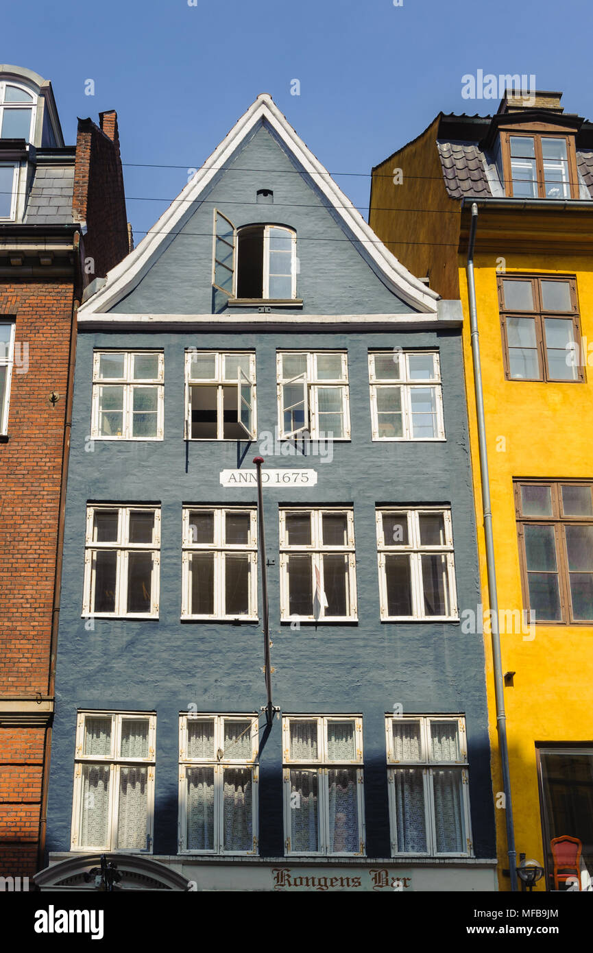 Blue building in Copenhagen Stock Photo - Alamy
