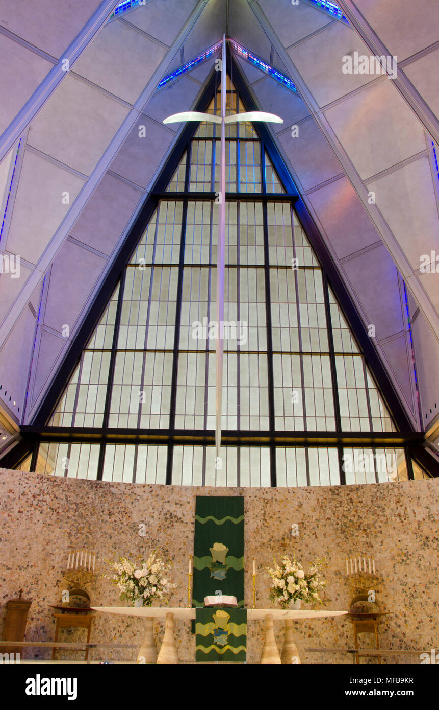 The Air Force Academy Chapel makes a unique mark on the landscape in ...
