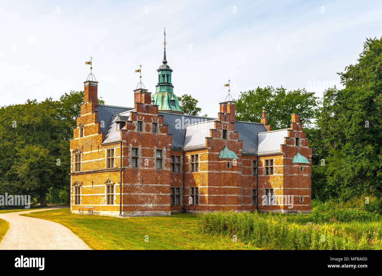 Castle in Denmark Stock Photo - Alamy