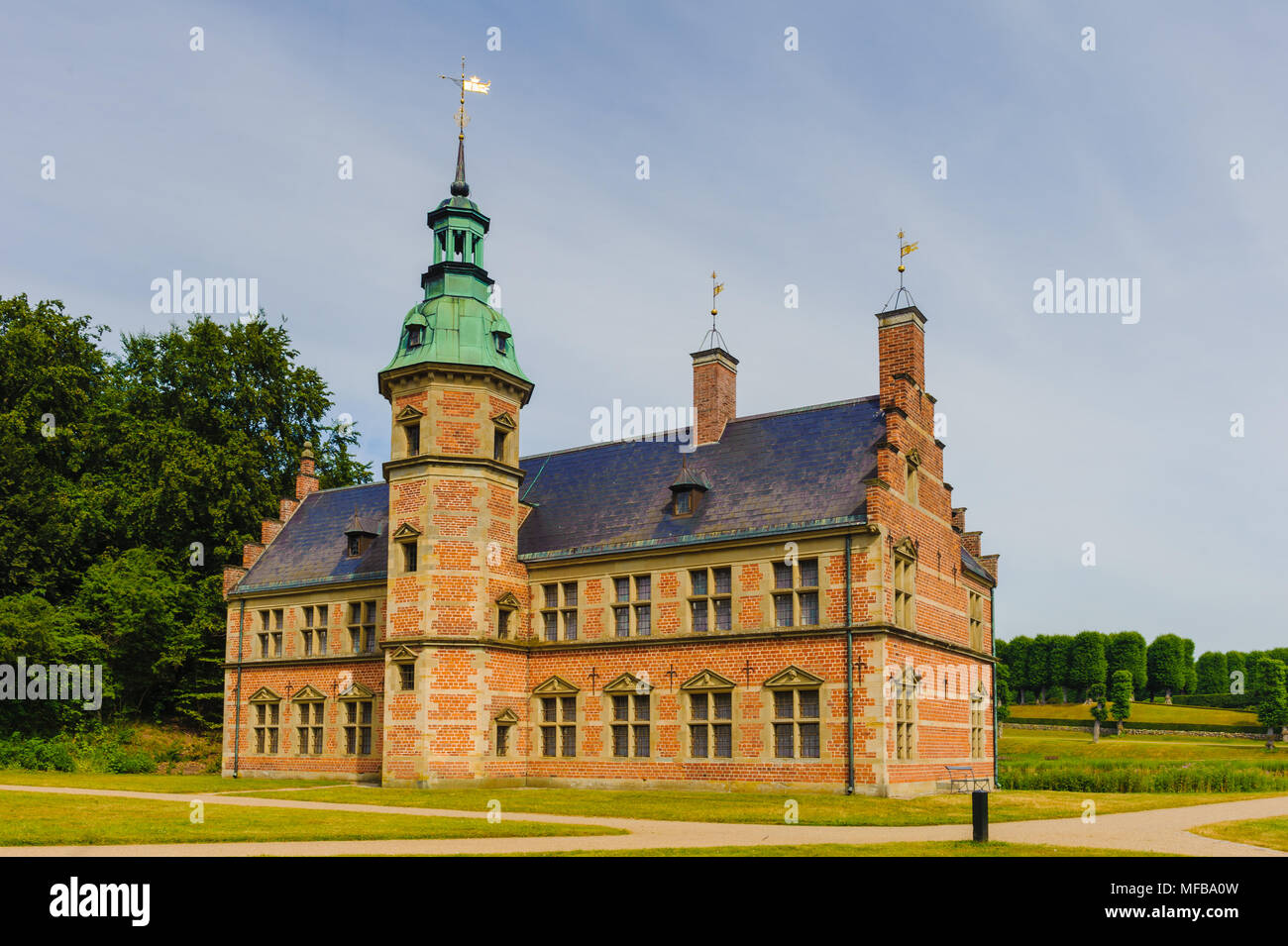 Castle in Denmark Stock Photo - Alamy
