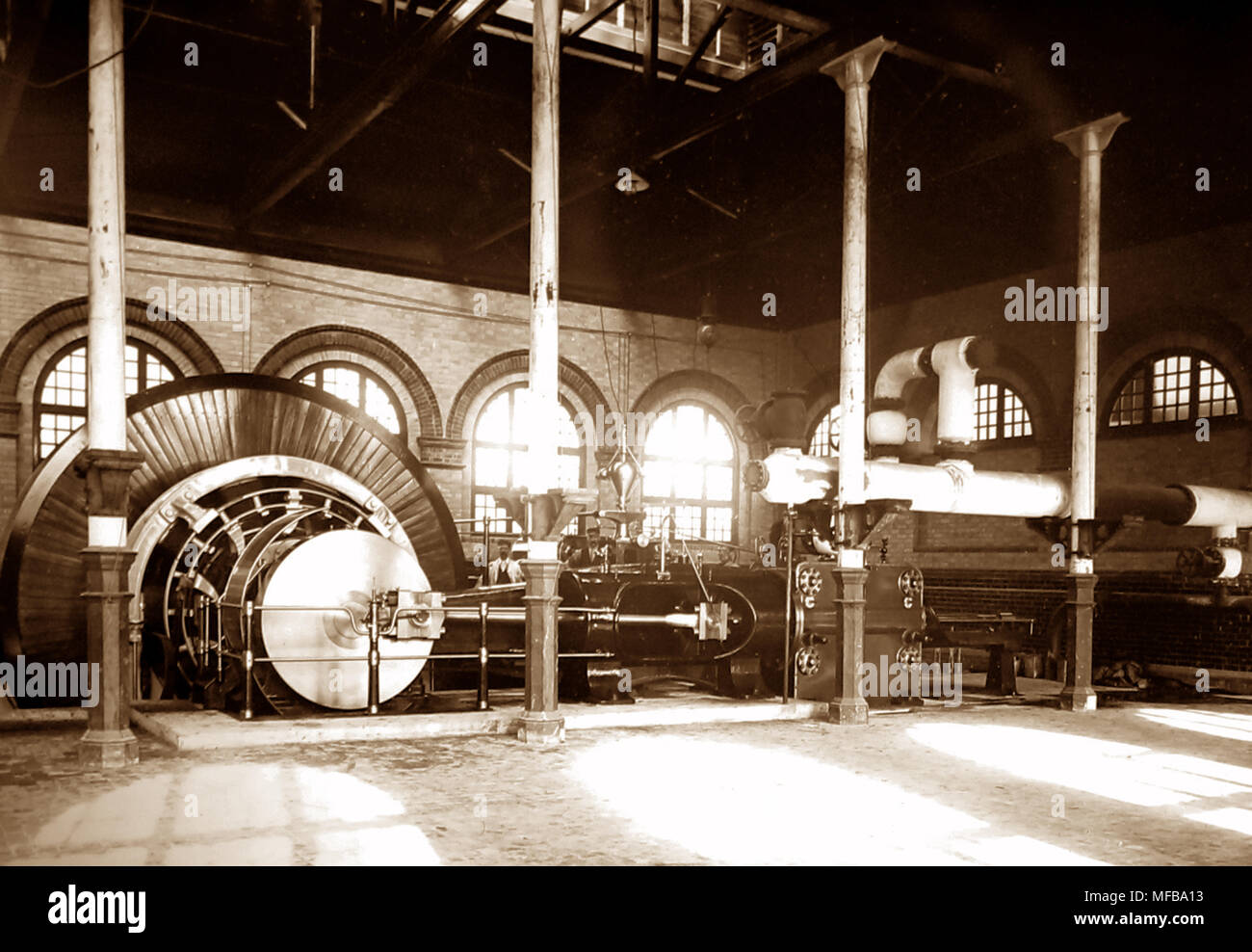 Steam engine, Port Sunlight, early 1900s Stock Photo - Alamy