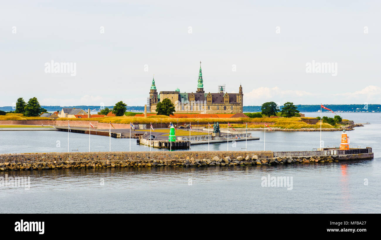 Kronborg is a castle and Stronghold in the town of Helsingor, Denmark ...