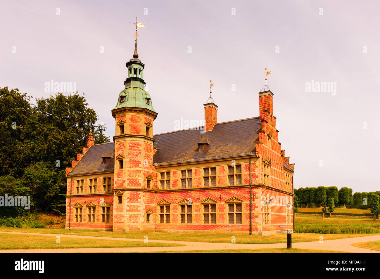 Castle in Denmark Stock Photo - Alamy
