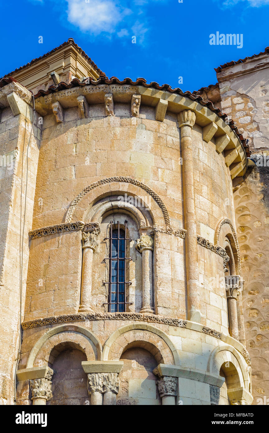 Architecture of Segovia, a medieval city in the region of Castile and ...