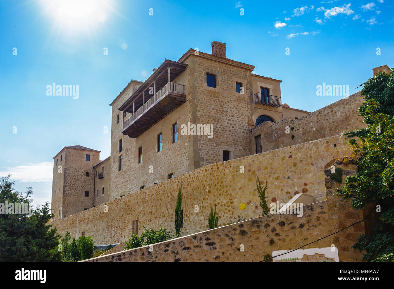 Spanish old medieval architecture Stock Photo - Alamy