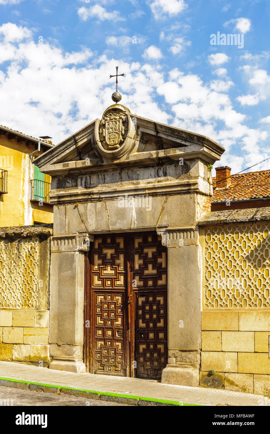 Spanish old medieval architecture Stock Photo - Alamy