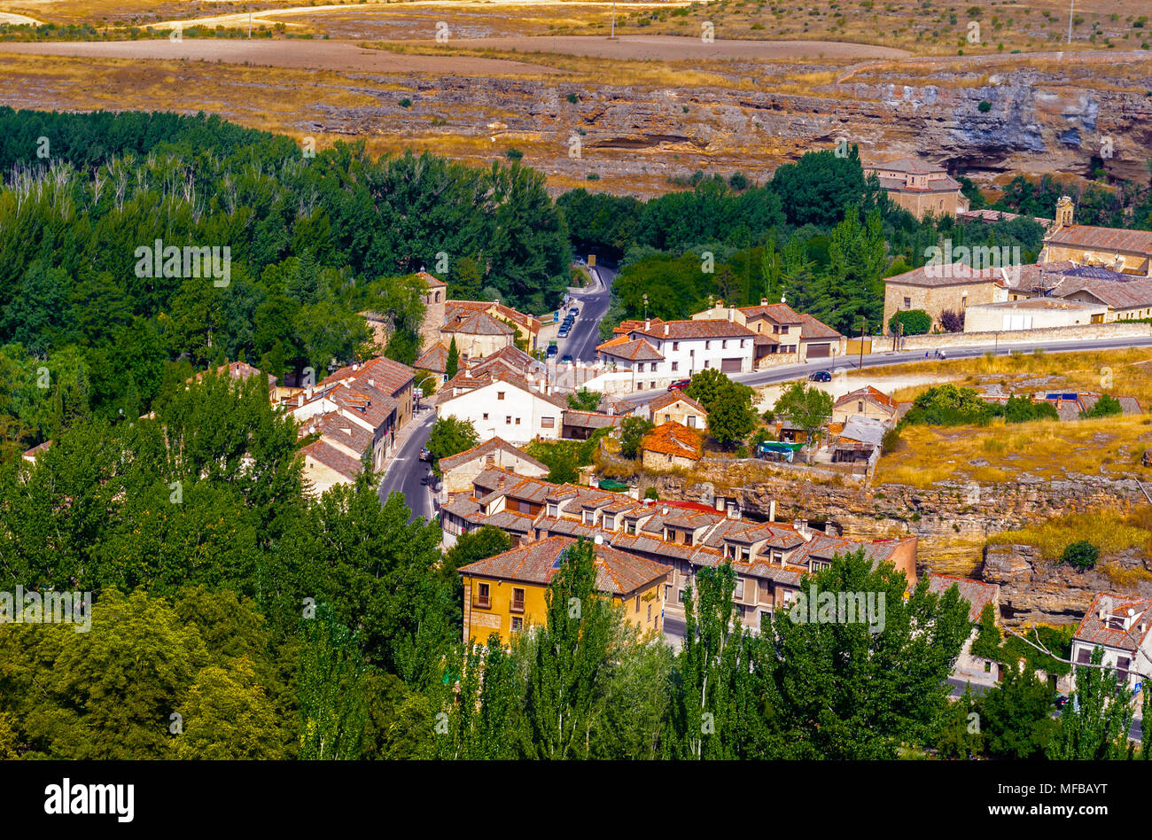 Spectacular view of the nature and architecture of the medieval Spain ...