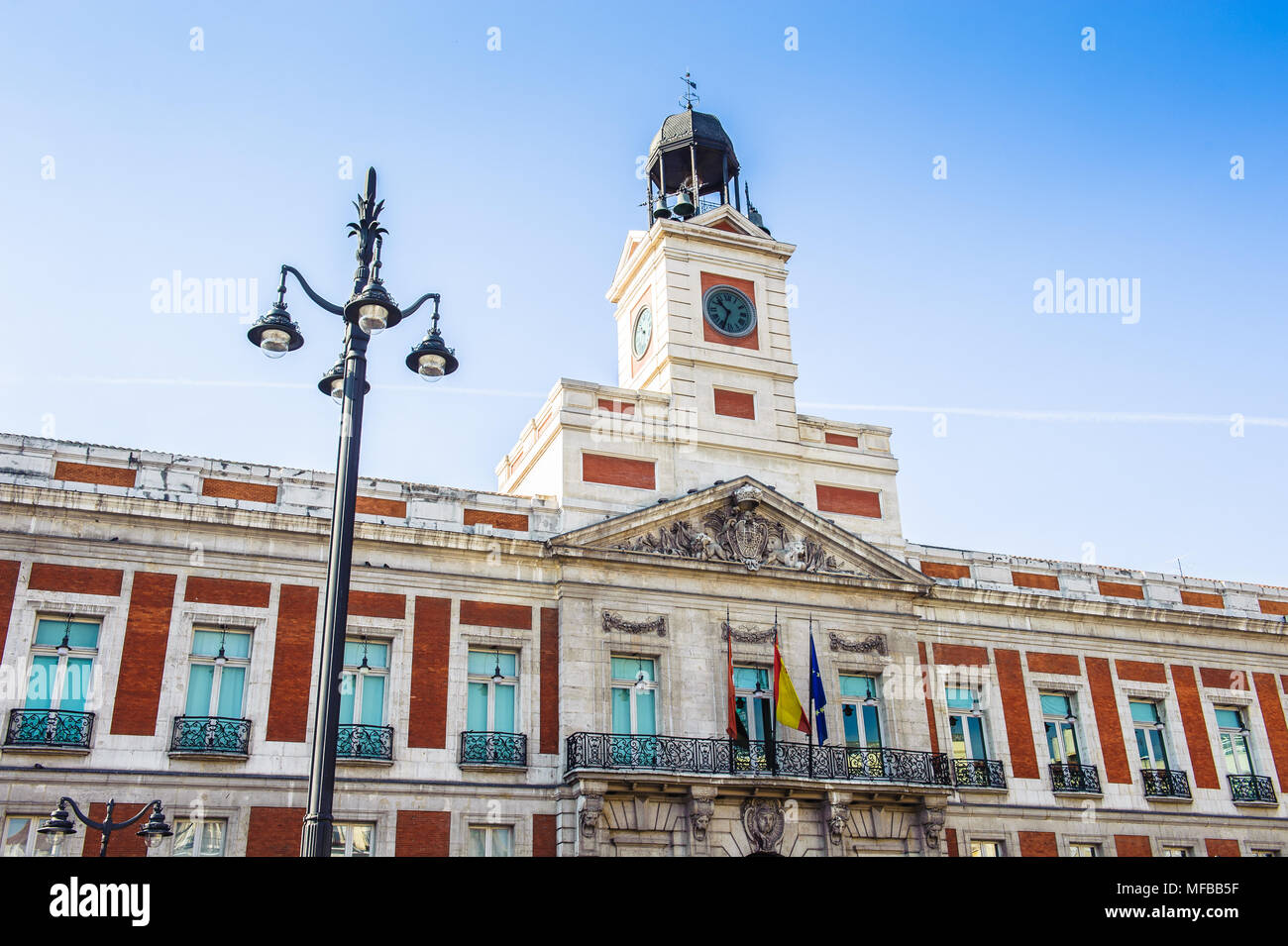 Post office of the Puerta del Sol, Km 0, Madrid, Spain Stock Photo - Alamy