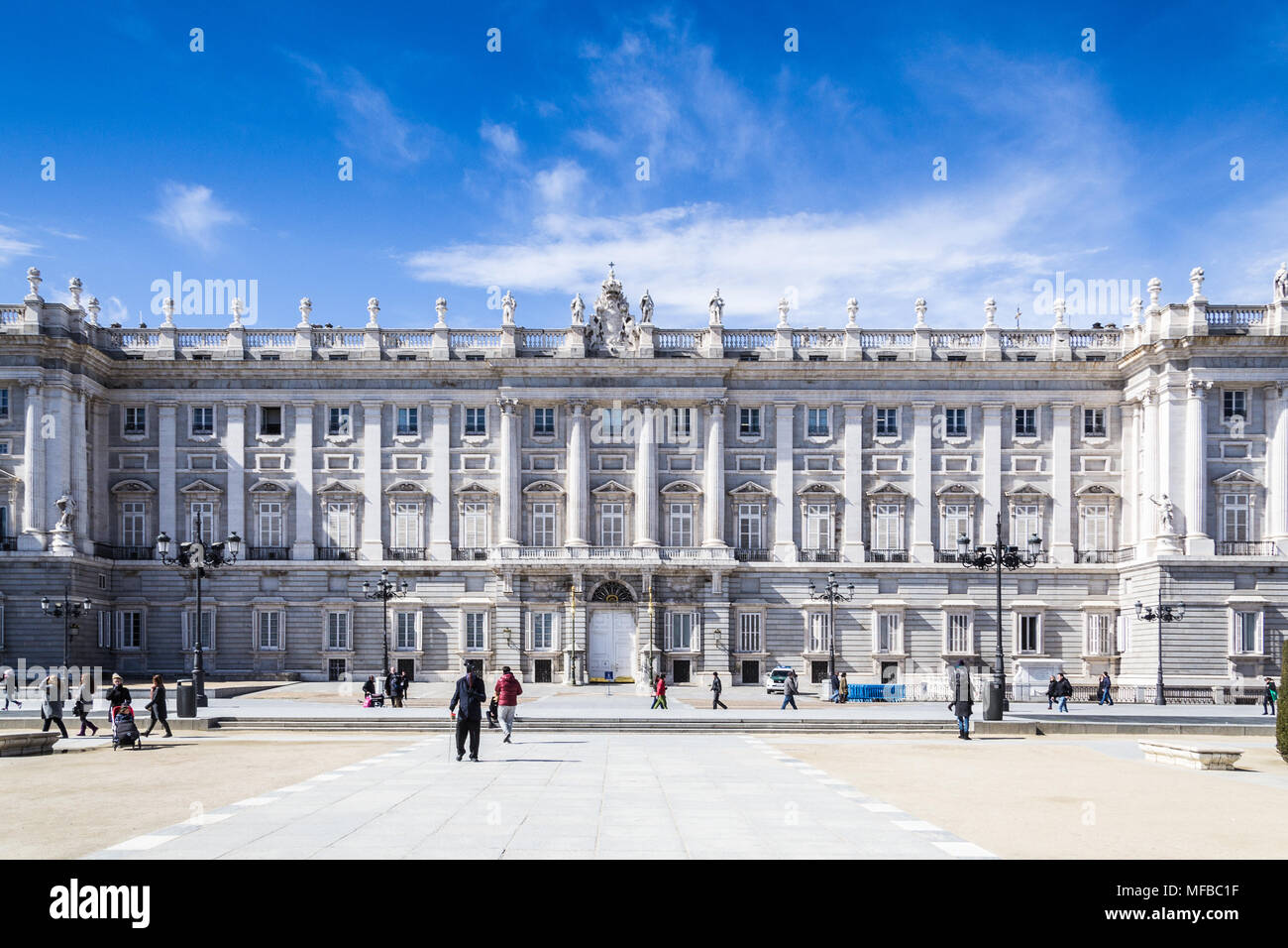 Palacio Real (Royal Palace), Madrid, Spain. Royal Palace is the ...