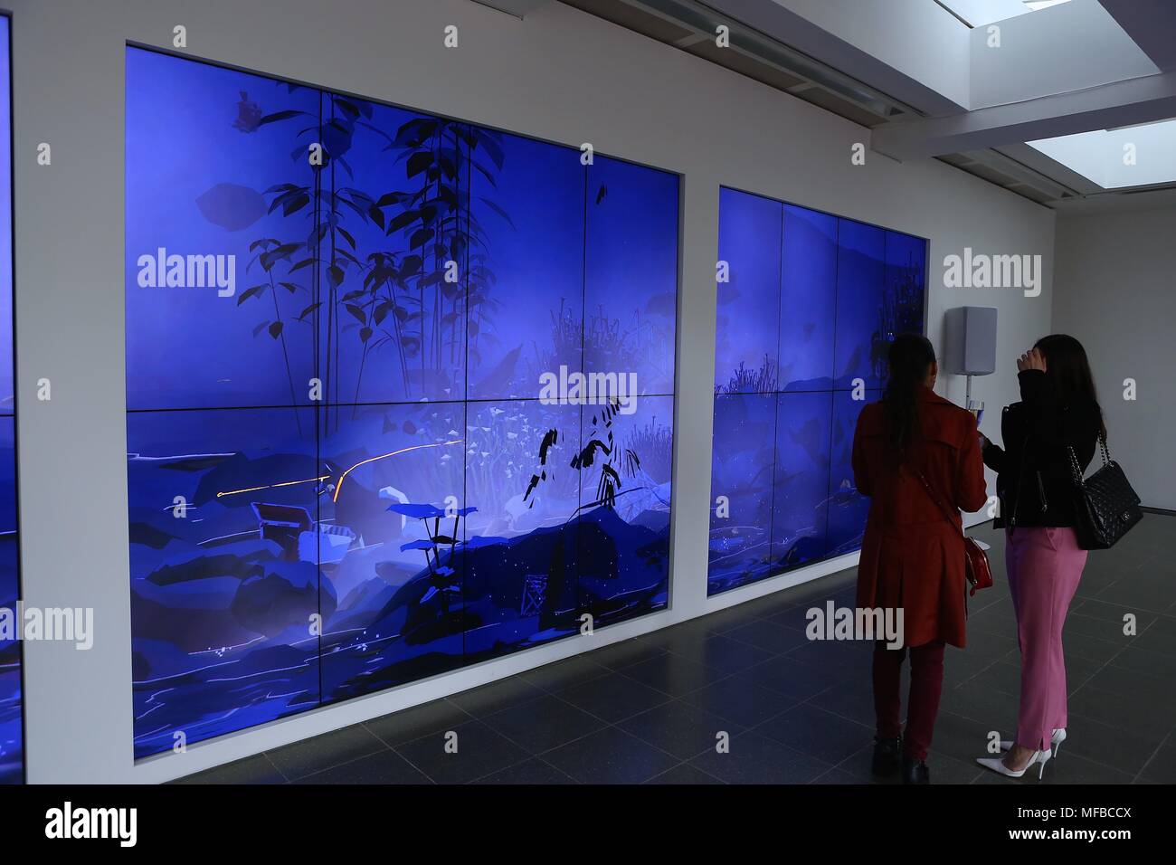 Ian Cheng Emissaries and book launch 23 April 2018 Stock Photo - Alamy