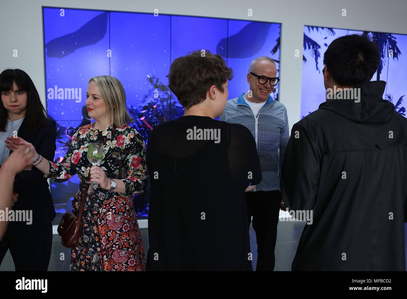 Ian Cheng Emissaries and book launch 23 April 2018 Stock Photo - Alamy