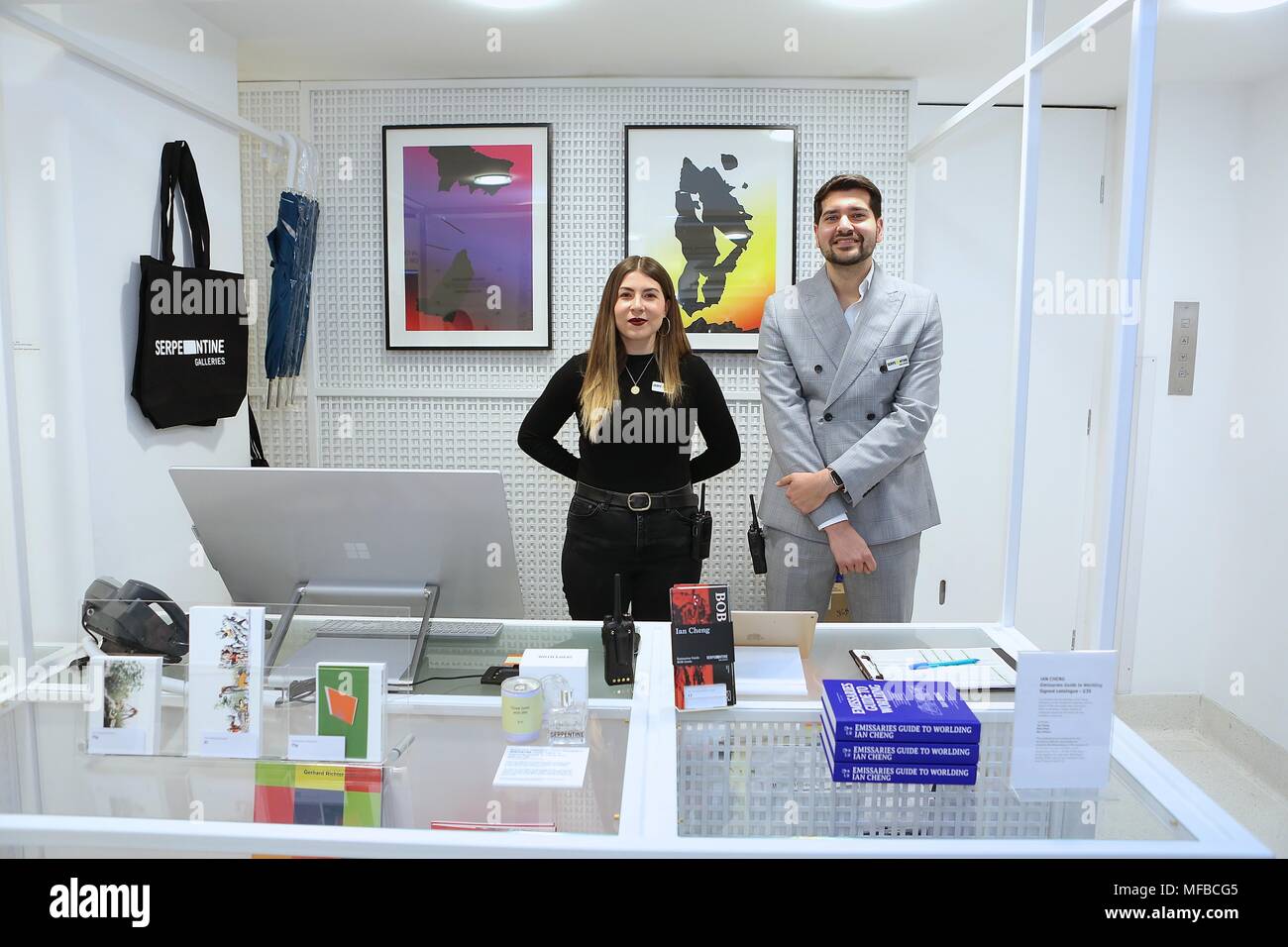 Ian Cheng Emissaries and book launch 23 April 2018 Stock Photo - Alamy