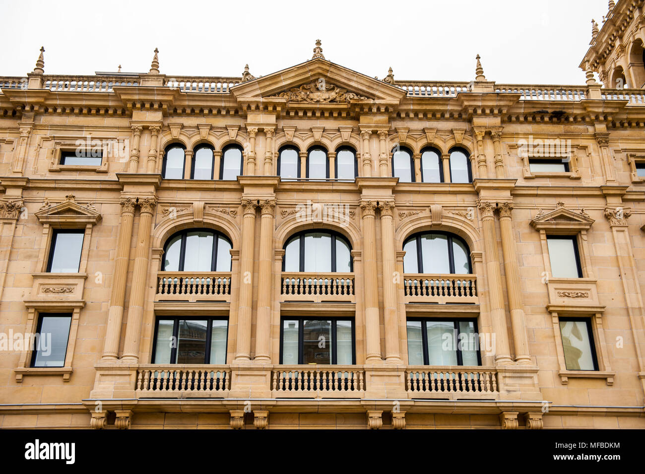 Maria Cristina old hotel, San Sebastian, Gipuzkoa, Basque Country ...