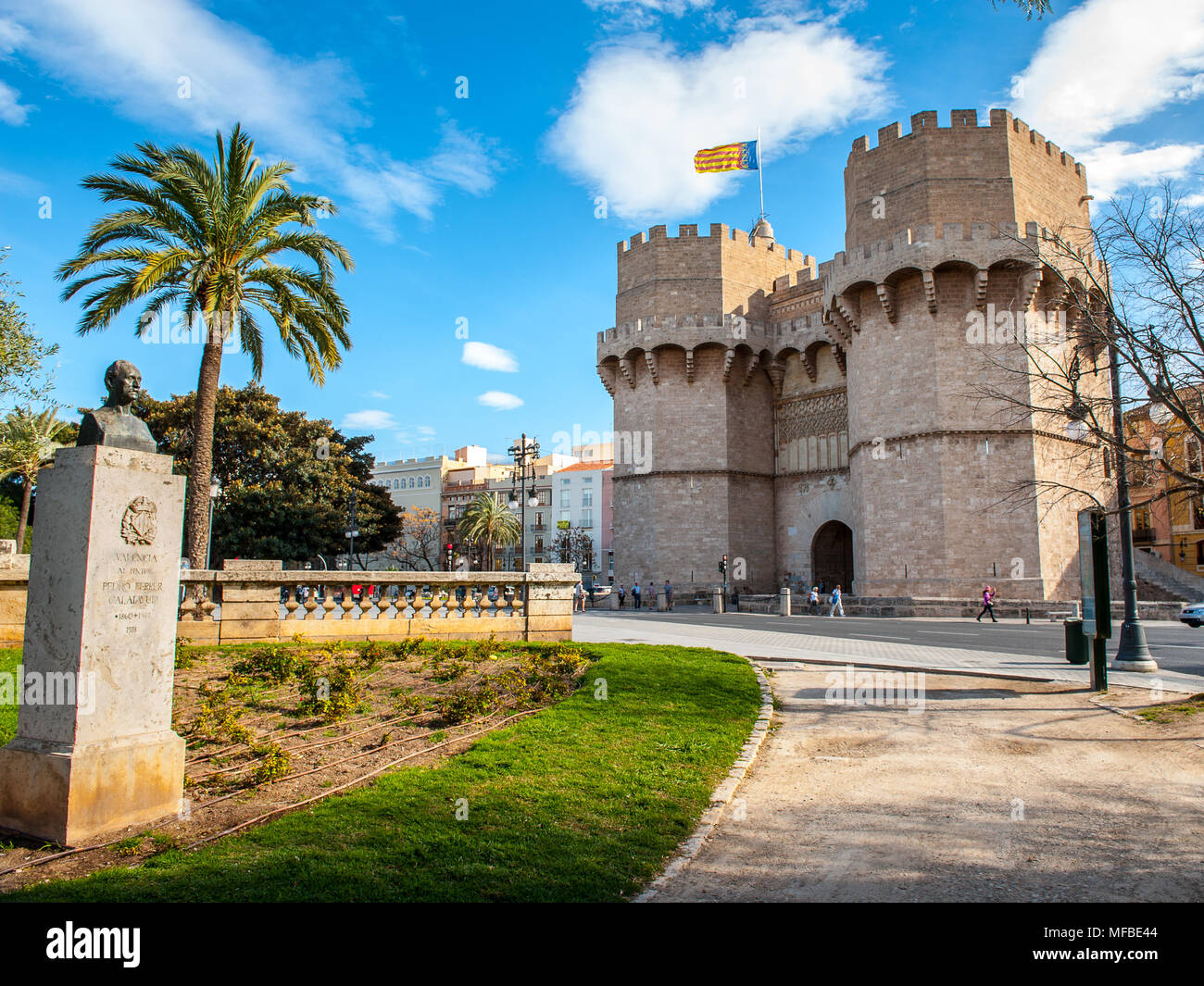 Serrano Towers, one of the twelve gates that were found along the old ...