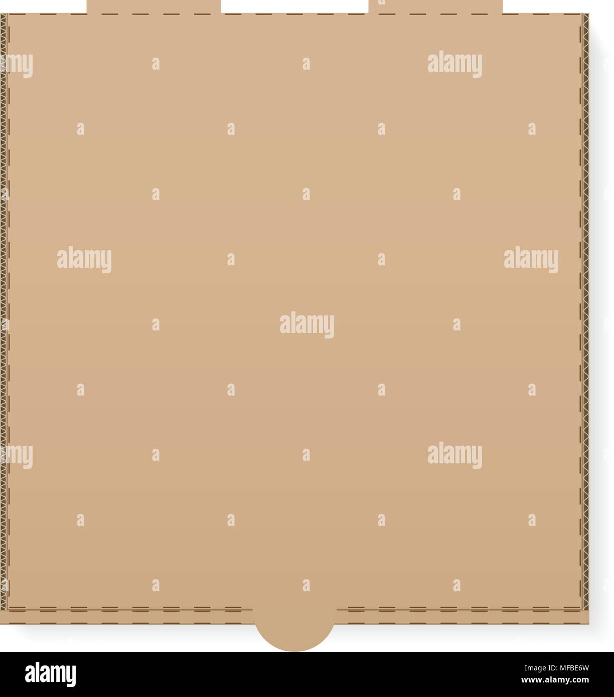 Cardboard pizza box on a white background Stock Vector Image & Art - Alamy