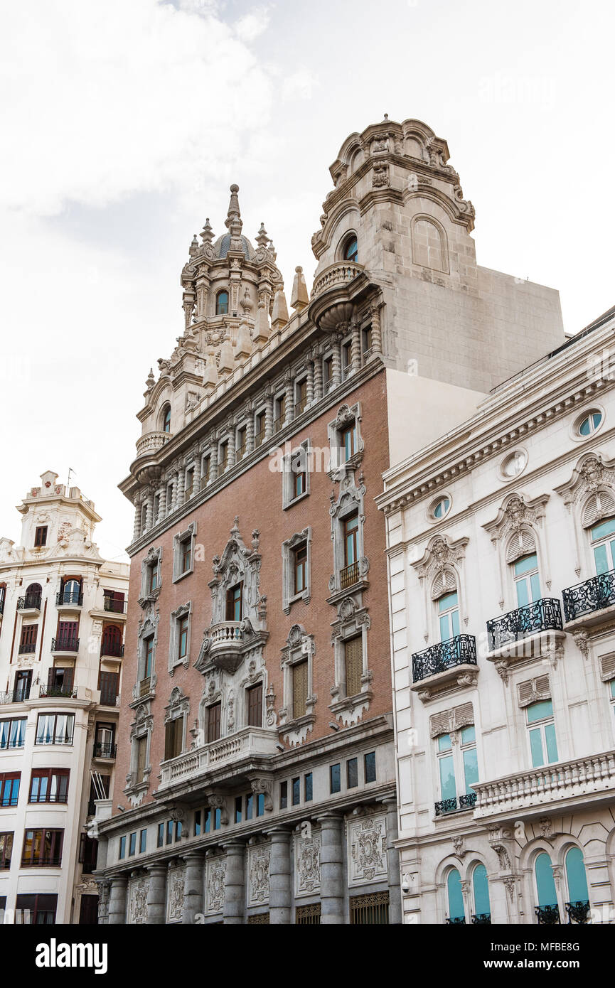 Architecture of the Tetuan Square in Valencia, Spain Stock Photo - Alamy