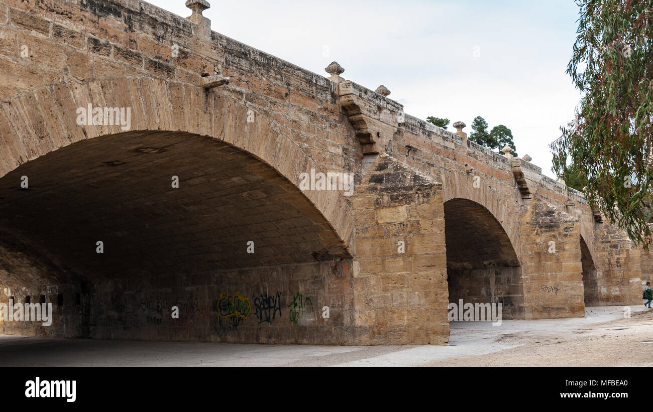 Bridge in Valencia, Spain Stock Photo - Alamy