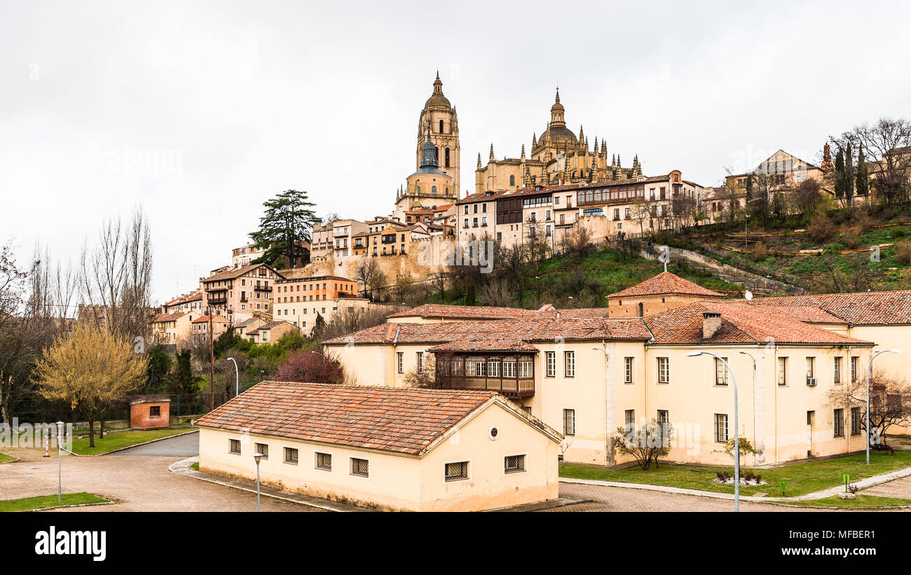 Old Town of Segovia, Spain. UNESCO World Heritage Site Stock Photo - Alamy