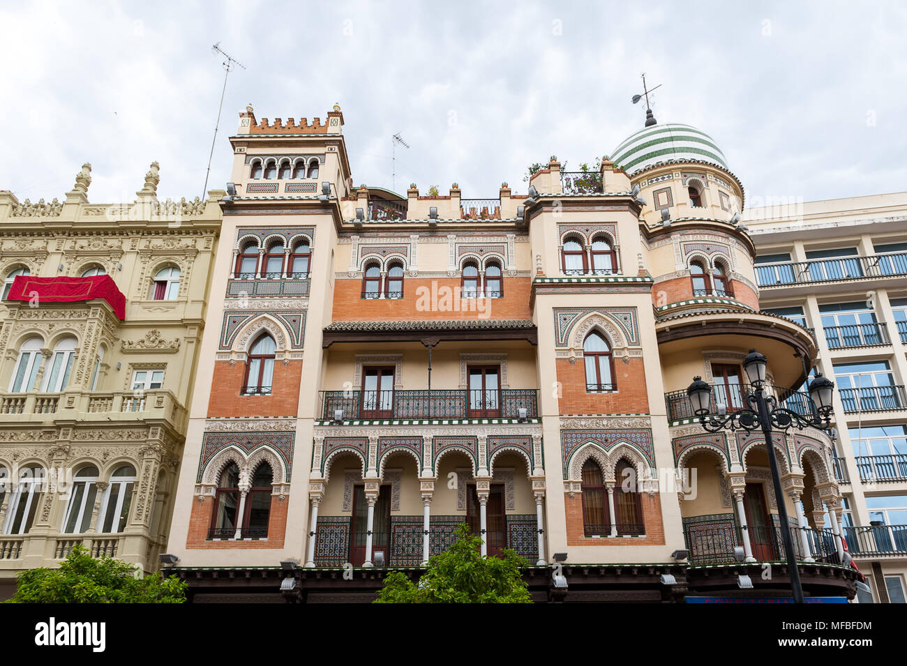 Architecture of the Constitution avenue of the Historic Centre in ...