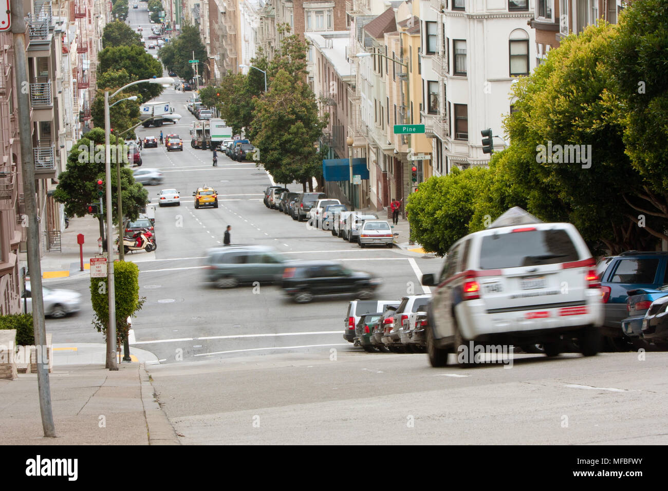 Hilly san francisco streets hi-res stock photography and images - Alamy