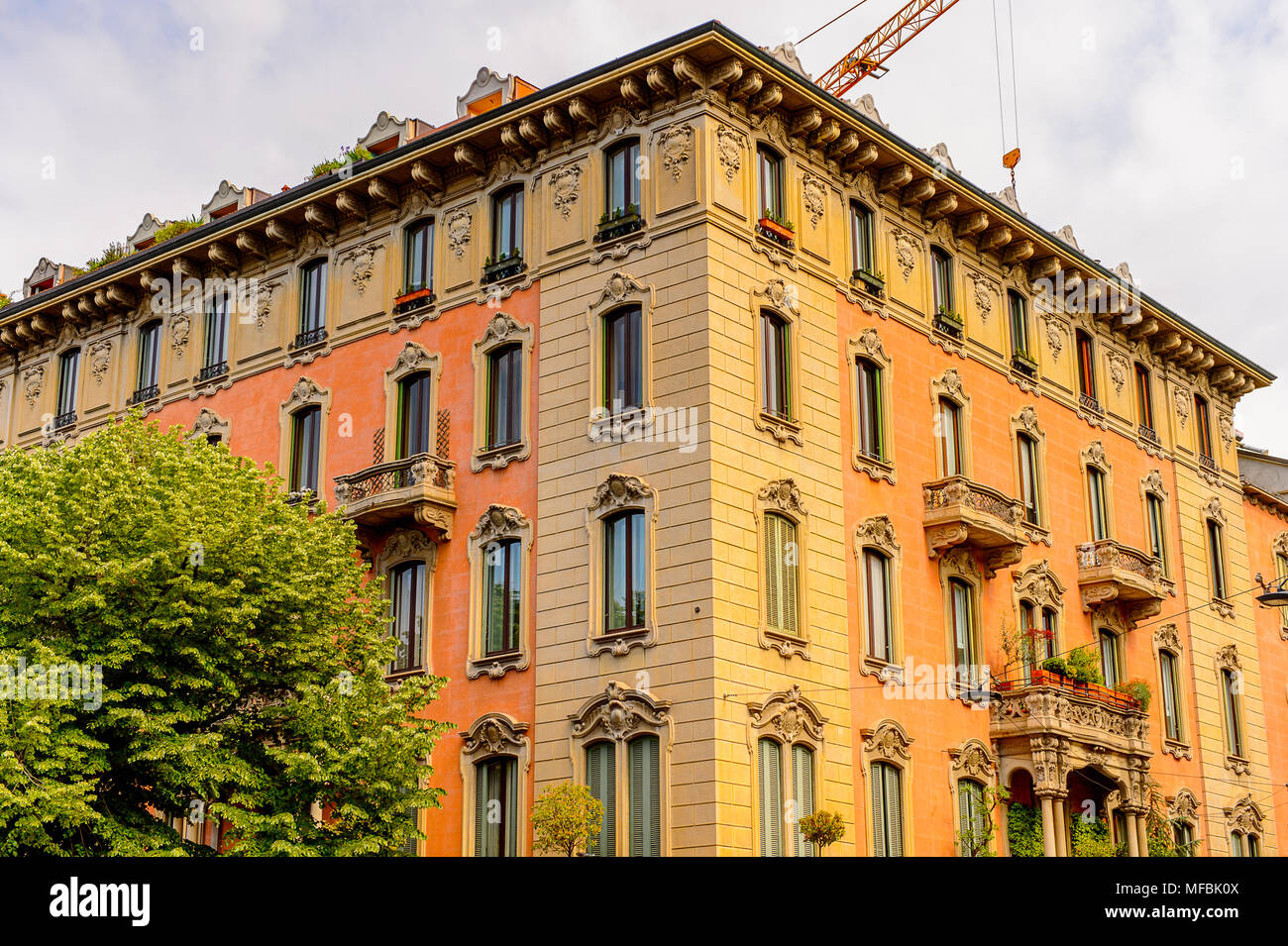 Architecture of the centre of Milan, the capital of Lombardy, Italy ...