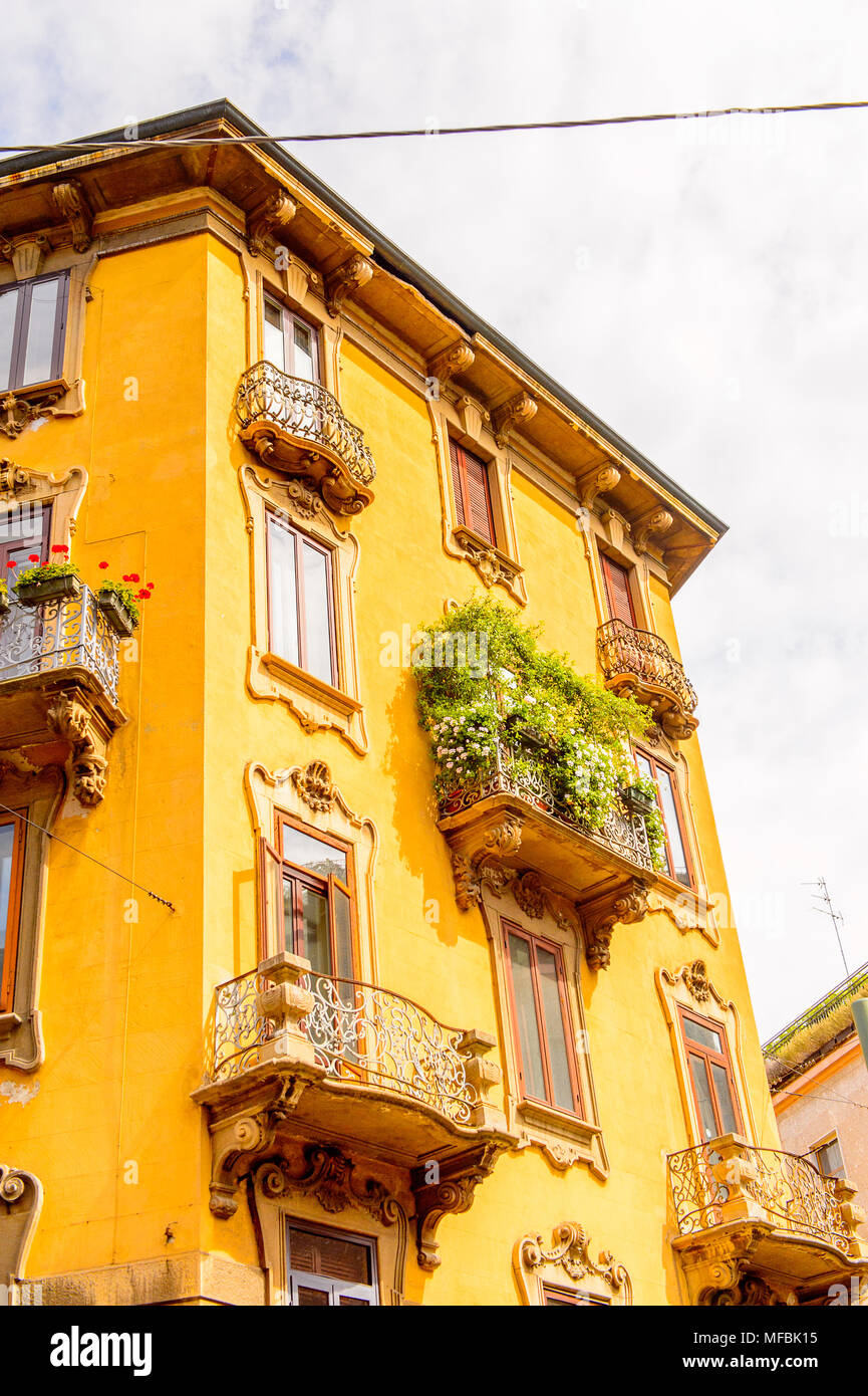 Architecture of the centre of Milan, the capital of Lombardy, Italy ...