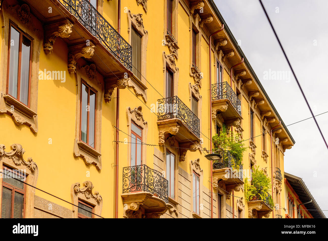 Architecture of the centre of Milan, the capital of Lombardy, Italy ...