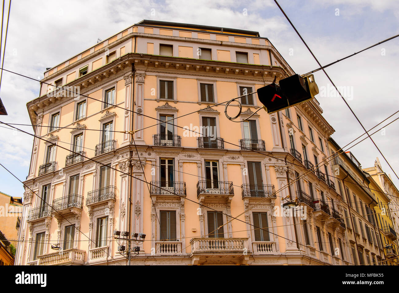 Architecture of the centre of Milan, the capital of Lombardy, Italy ...