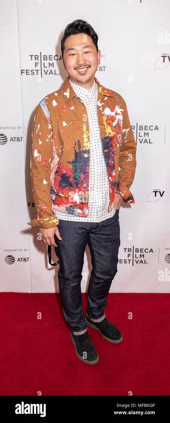 New York, NY, USA - April 23, 2018: Andrew Ahn attends the screeing of ...