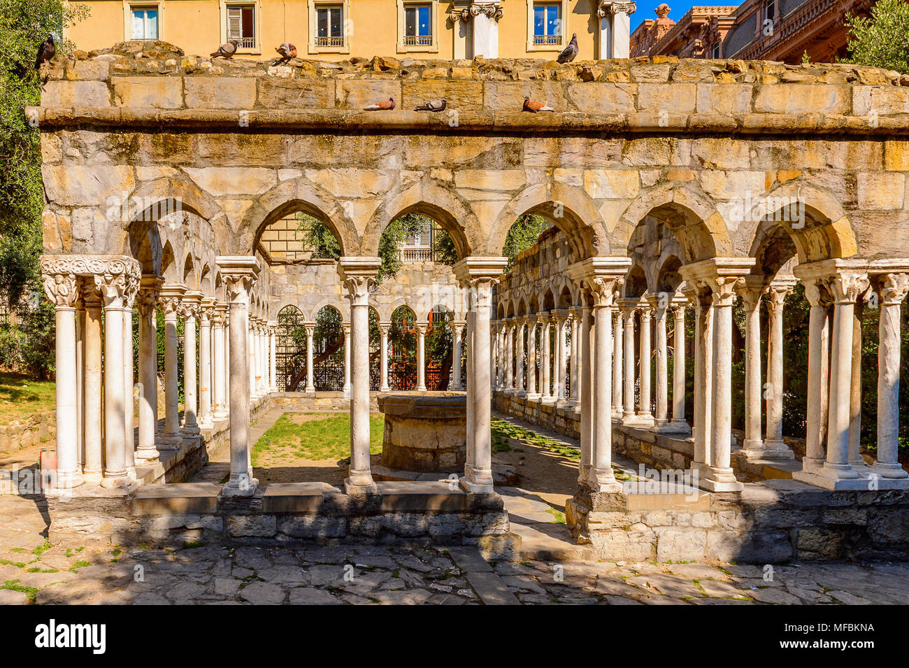 Architecture of the Old Town of Genoa, Italy Stock Photo - Alamy