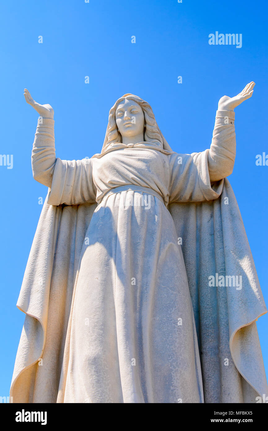 Statue of Santa Maria in Santa Margherita Ligure, which is popular ...