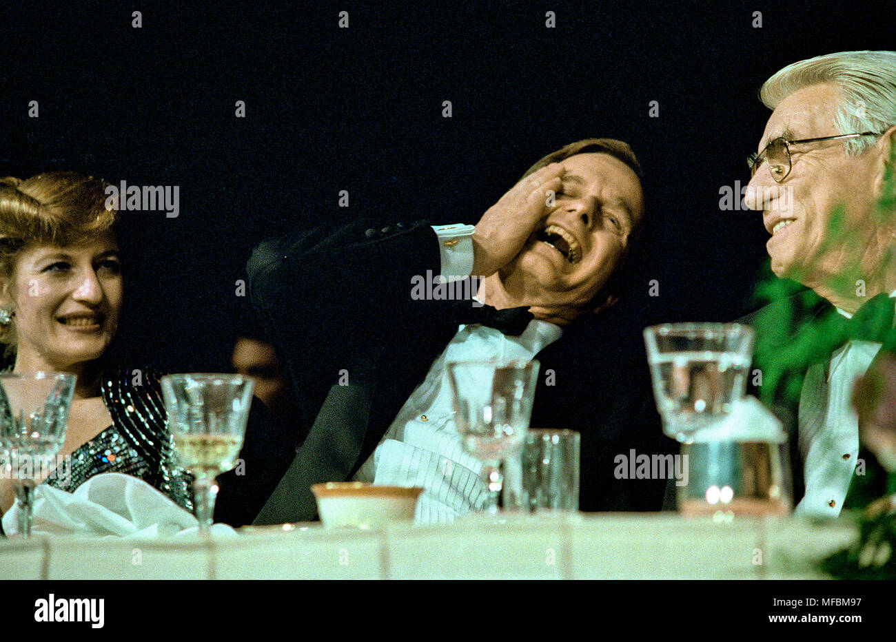 Washington, DC., USA, April 29, 1989 President George H.W. Bush ...