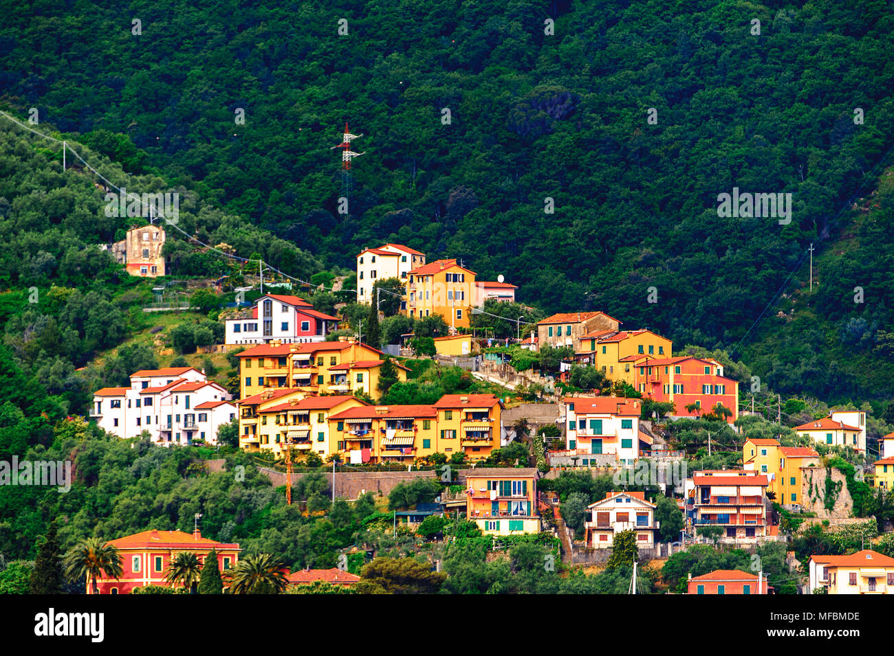 Coast of the Ligurian sea near La Spezia, Italy Stock Photo - Alamy
