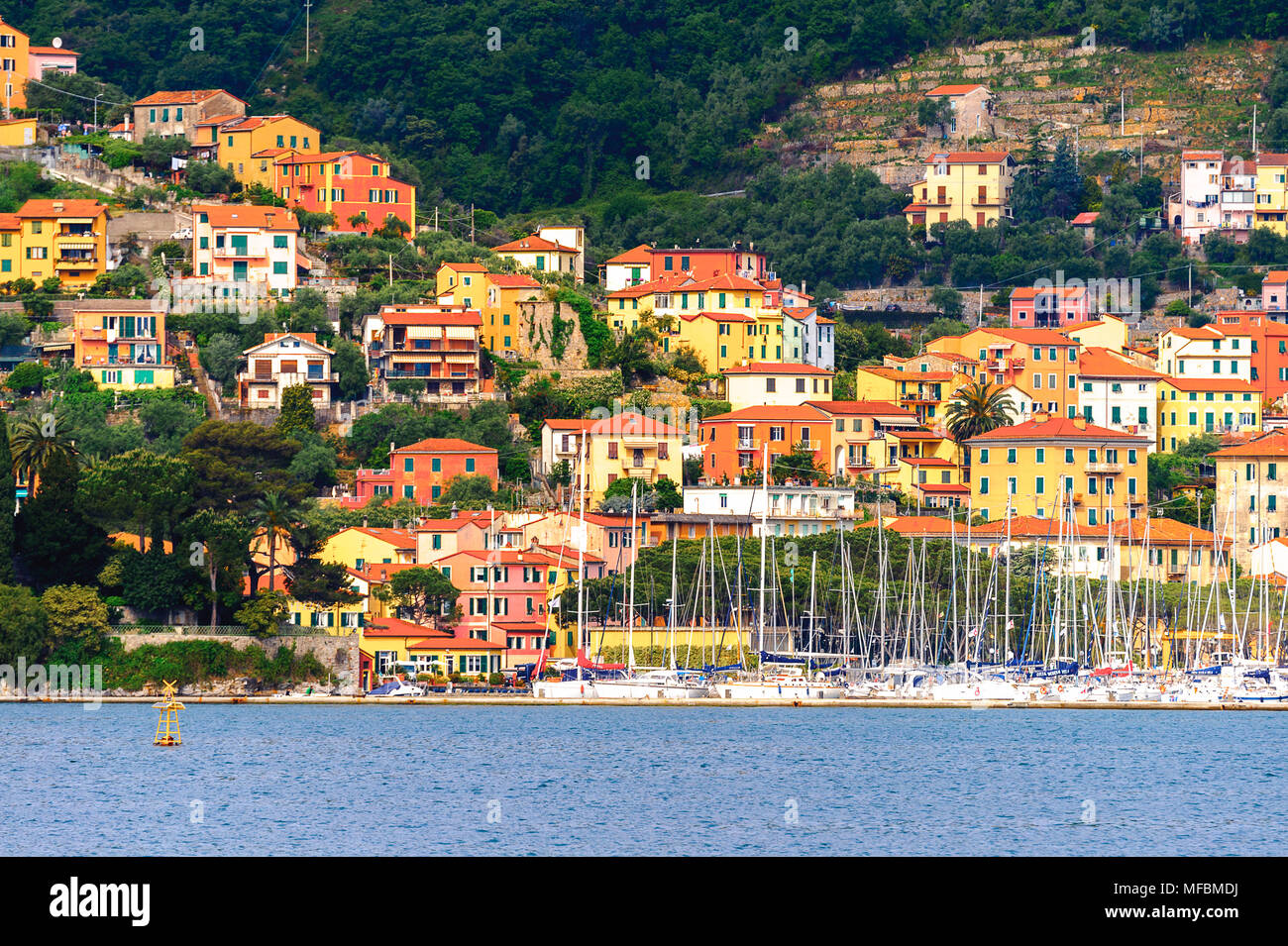 Coast of the Ligurian sea near La Spezia, Italy Stock Photo - Alamy