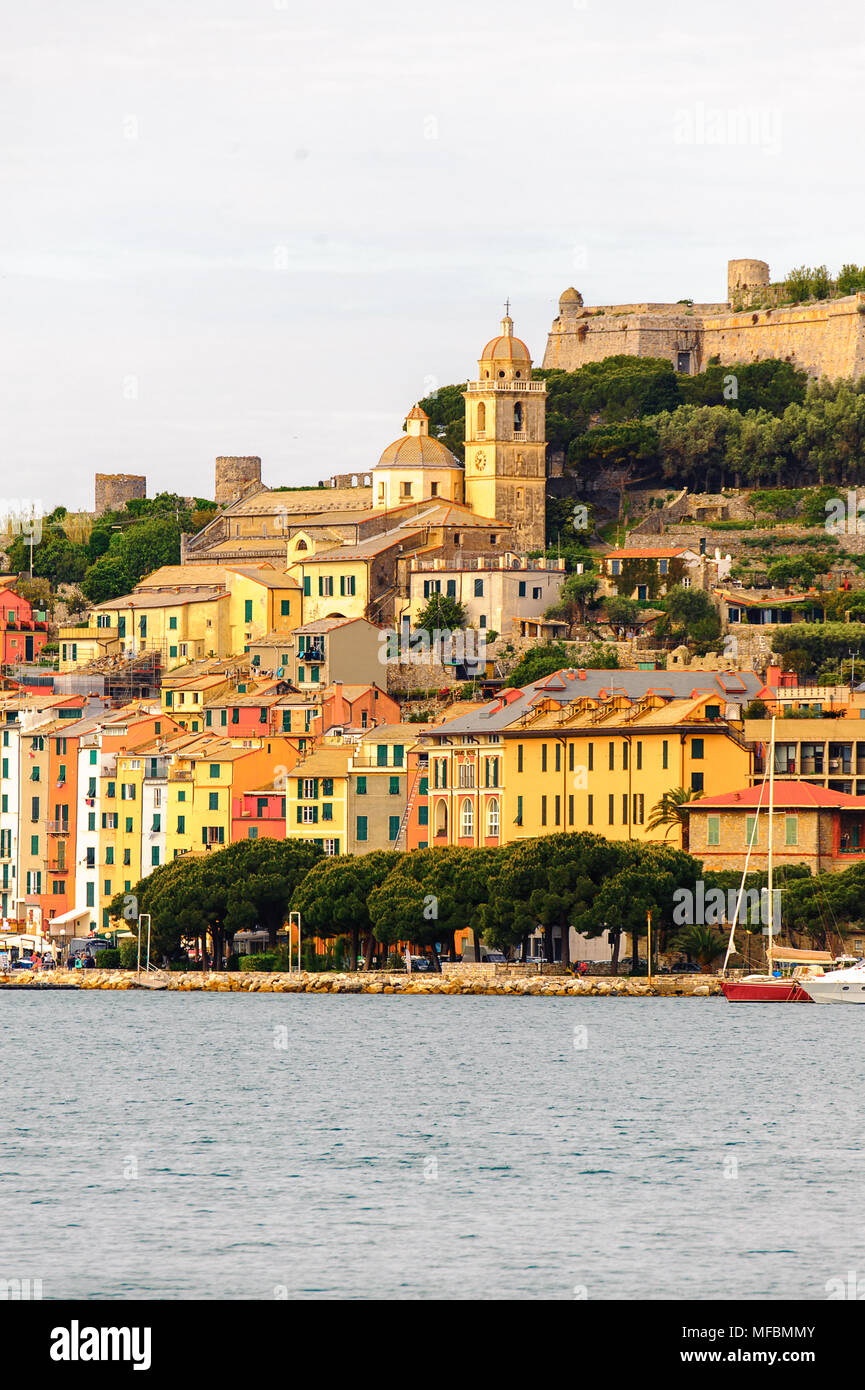 Architecture of Porto Venere, Italy. Porto Venere and the villages of ...