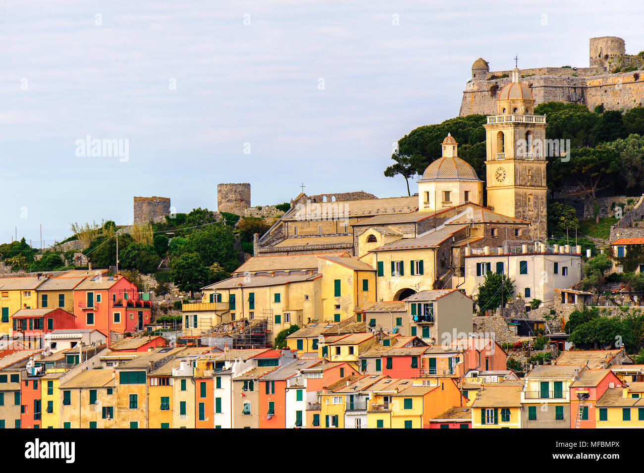 Architecture of Porto Venere, Italy. Porto Venere and the villages of ...