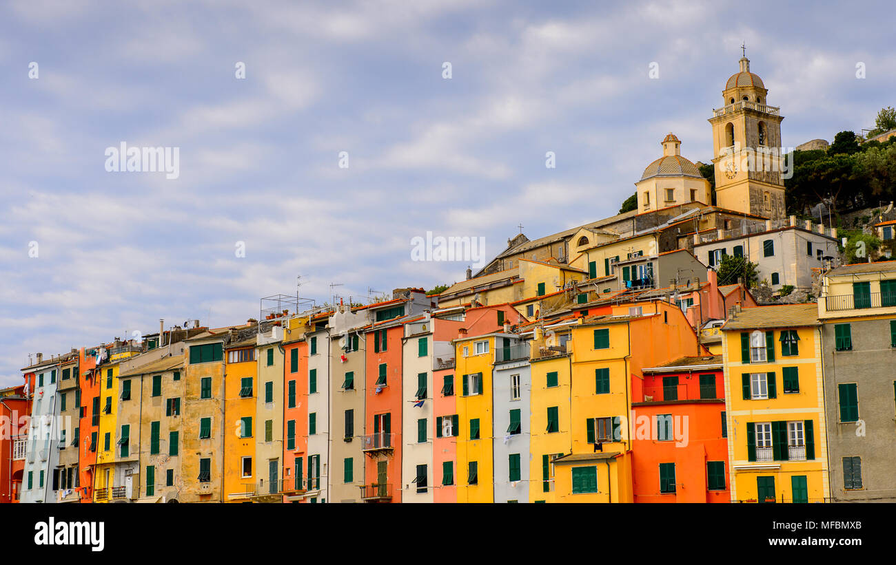Porto Venere, Italy. Porto Venere and the villages of Cinque Terre are ...