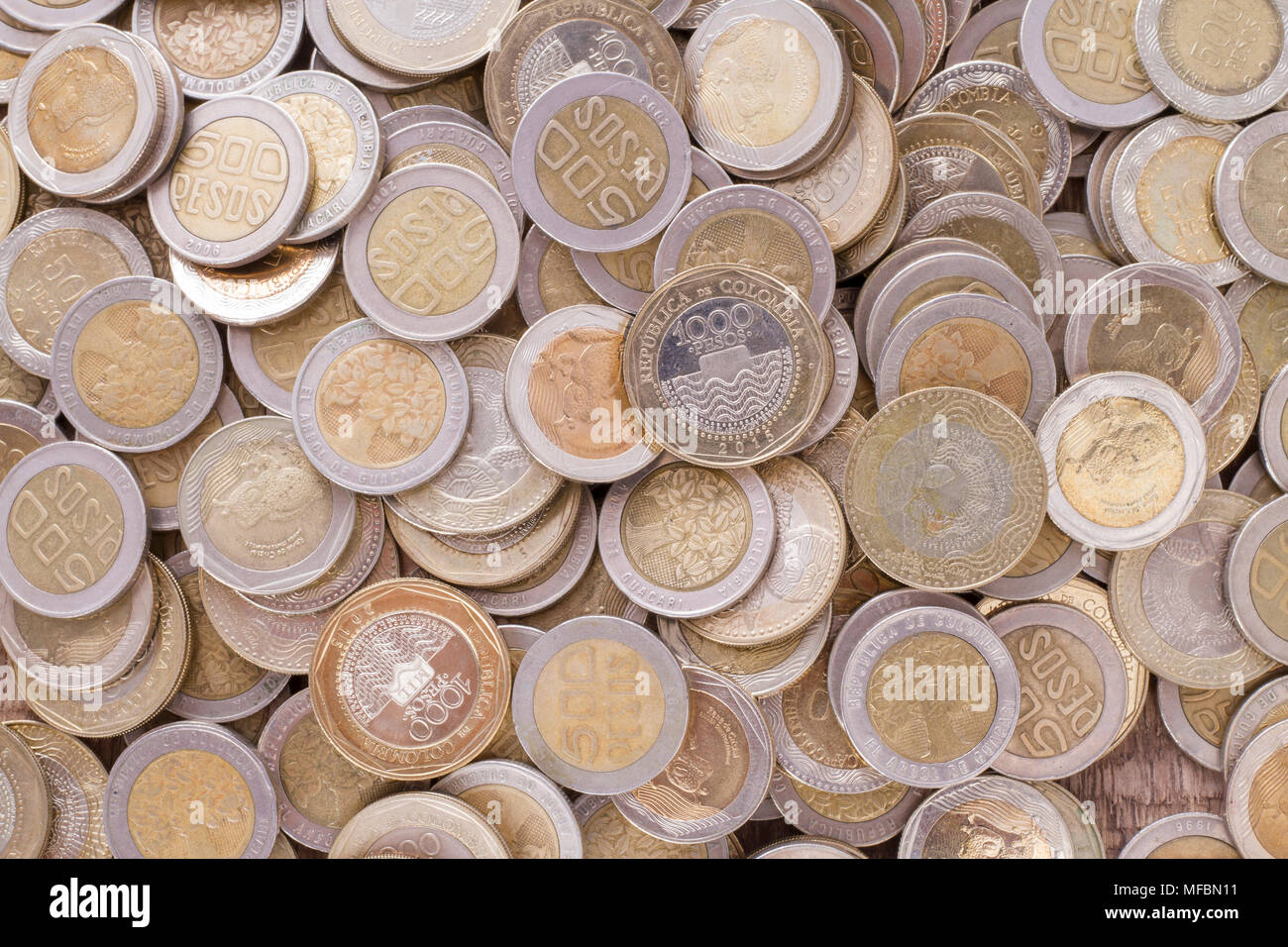 Paper money of Colombia, Colombian peso Stock Photo - Alamy