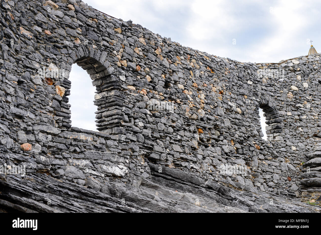 Stone fortification of Porto Venere, Italy. Porto Venere and the ...