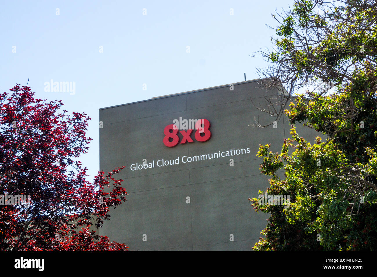 8x8 company in the Silicon Valley of Northern California USA Stock ...