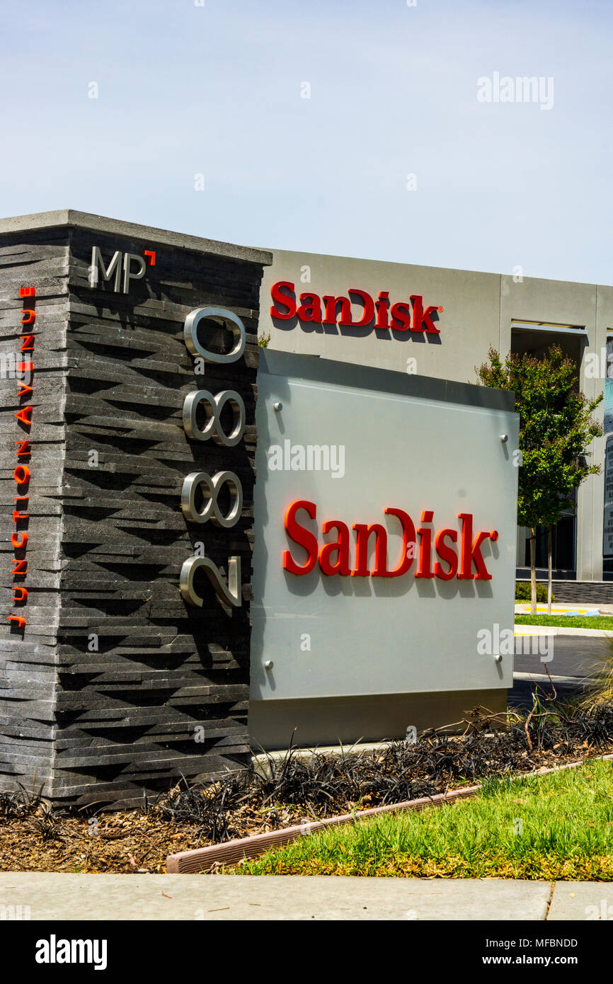 Sandisk in the Silicon Valley of Northern California USA Stock Photo ...