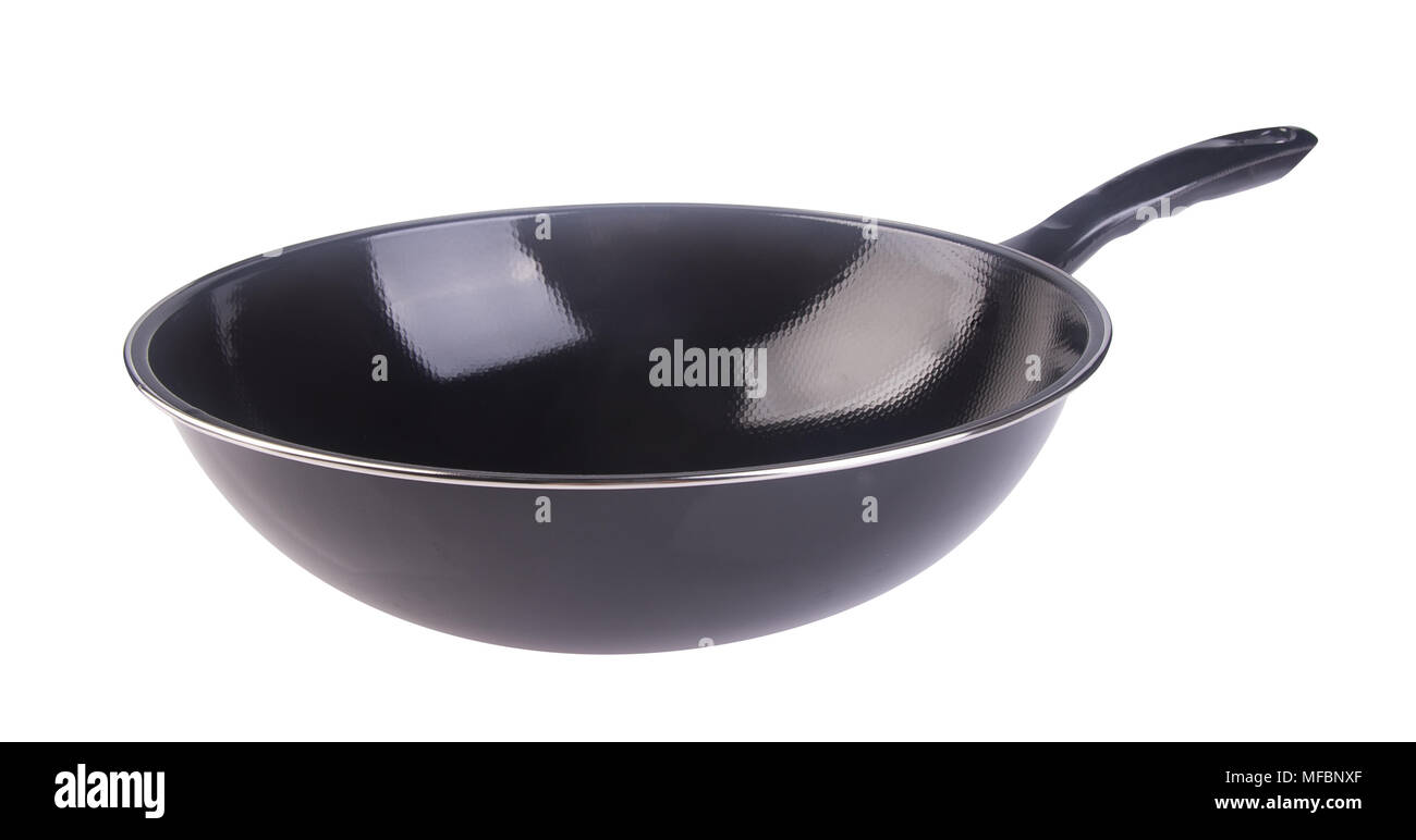 Wok, asia cooking wok on the background Stock Photo - Alamy