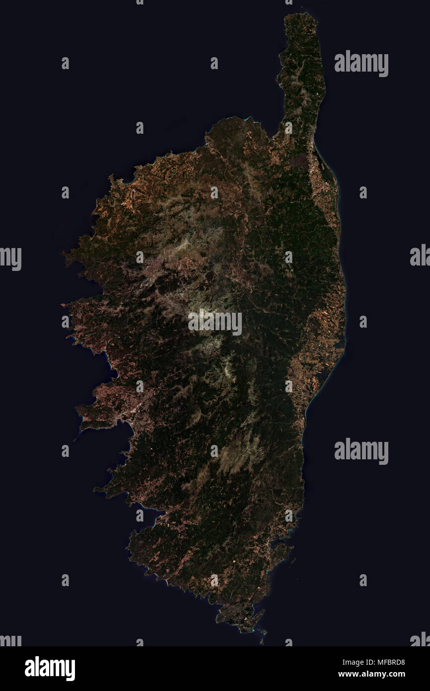 Satellite view of the mediterranean sea hi-res stock photography and ...