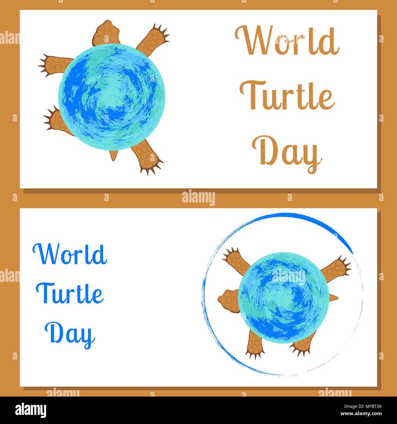 World Turtle Day. Reptile turtle. Land tortoise. View from above ...