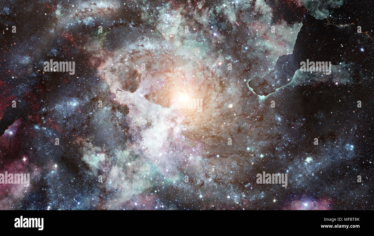 Universe filled with stars, nebula and galaxy. Elements of this image ...