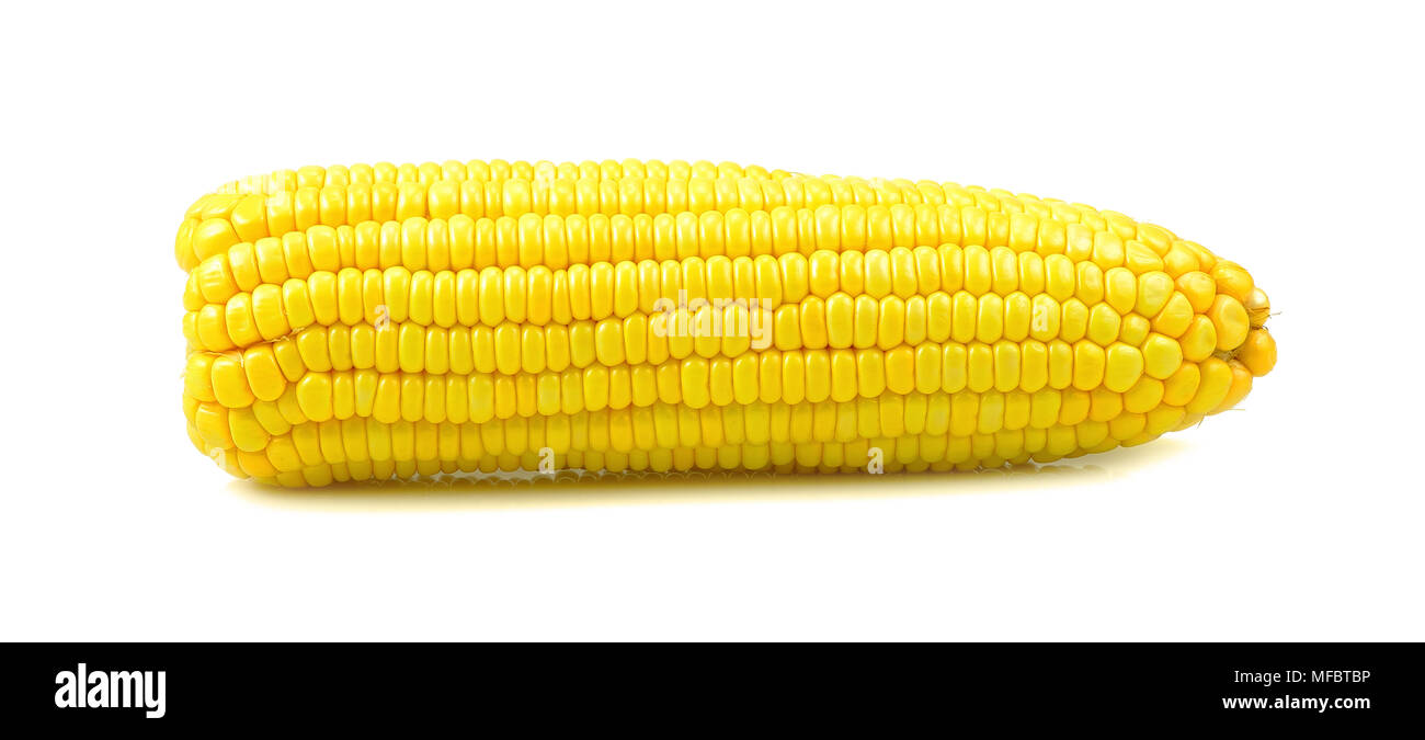 sweet corn isolated on white background Stock Photo - Alamy