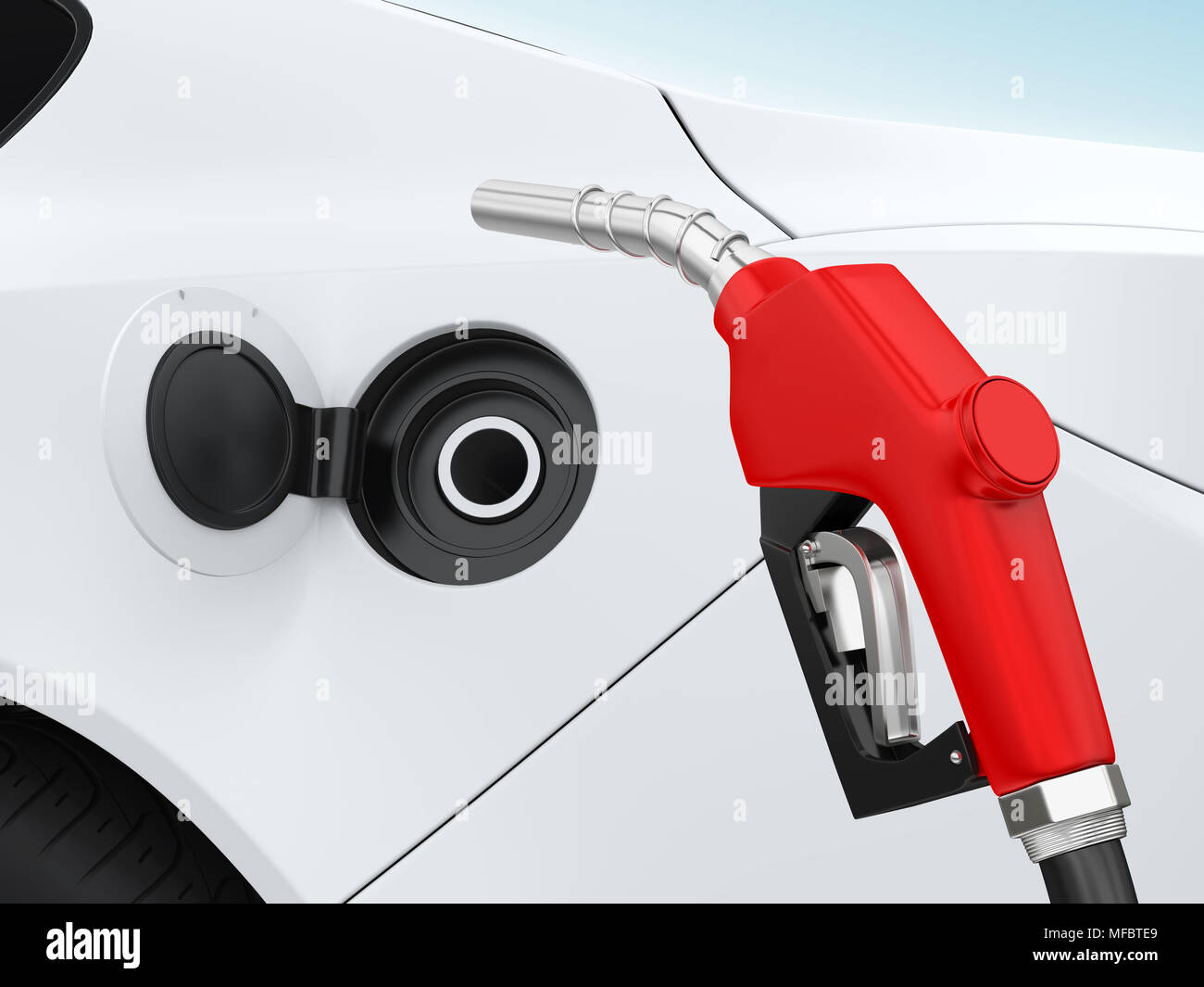 Car and Gas Pump Nozzle Stock Photo - Alamy